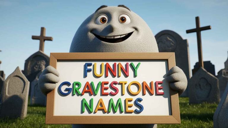 300+ Funny & Creative Gravestone Names - nameslisty.com