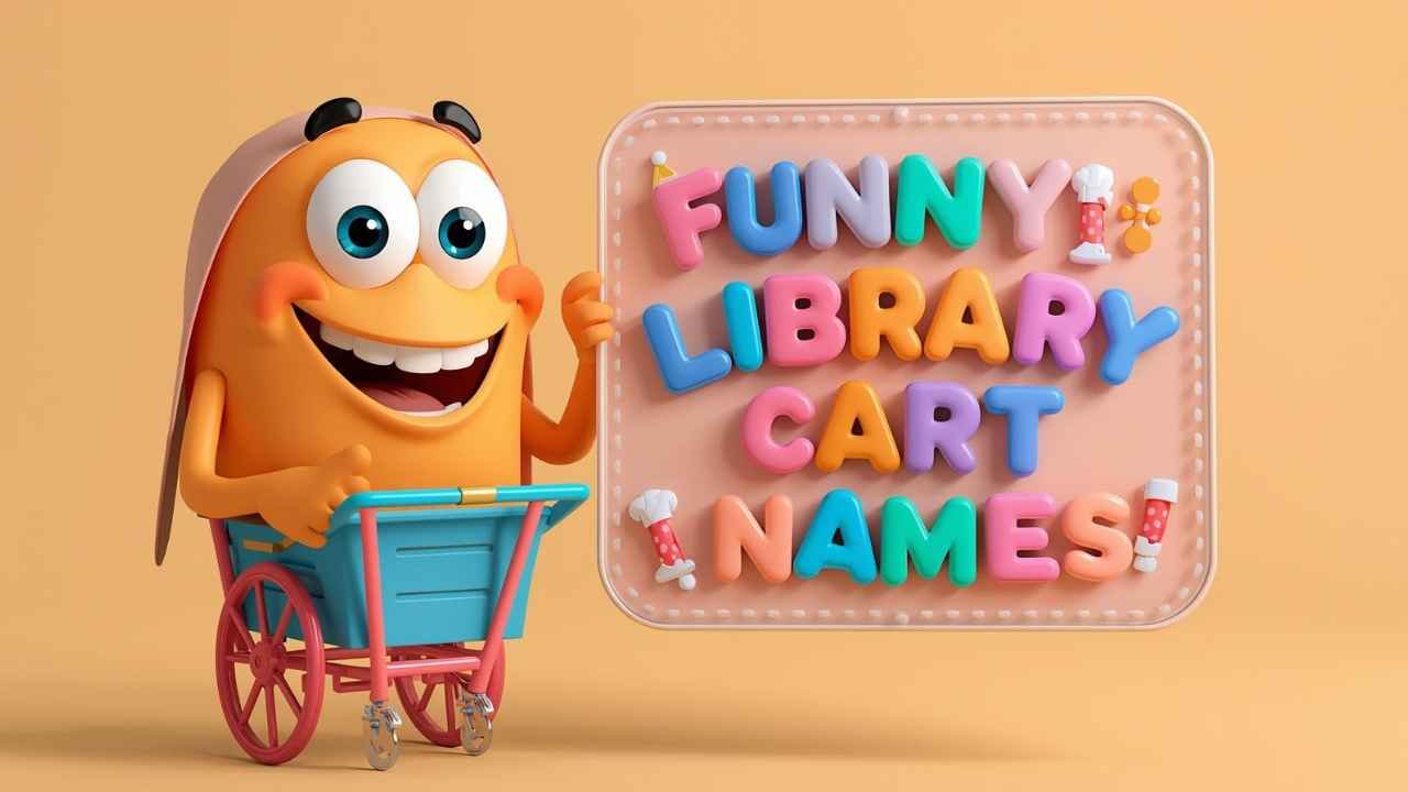 200+ Funny & Creative Library Cart Names - nameslisty.com